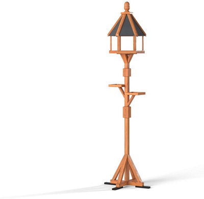 Ballycastle Xl Deluxe Bird Table With Hexagonal Slate-Effect Roof by B ...
