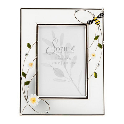 "Sophia Classic Glass & Wire Bumble Bee Frame 4"" X 6""" by B&Q ...