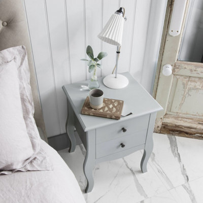 Nöa & Nani Noa & Nani Side Table Chest 2 Drawer In Silk Grey Camille by B&Q | ufurnish.com