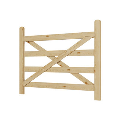 Garden Sanctuary Spruce Wood Garden Gate Corossover Slat Design With 8 ...