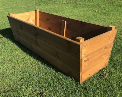 Ruddings Wood Extra Large Wooden Planter Trough Vegetable Box by B&Q ...