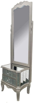 French Inspire Bedroom 2 Drawer Chest Of Drawers Sideboard Cabinet ...