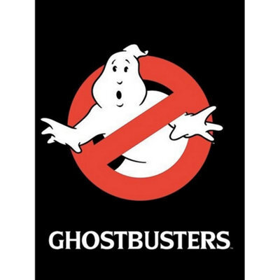 Ghostbusters No Ghosts Logo Canvas Print Red/white (40Cm X 30Cm) by B&Q ...