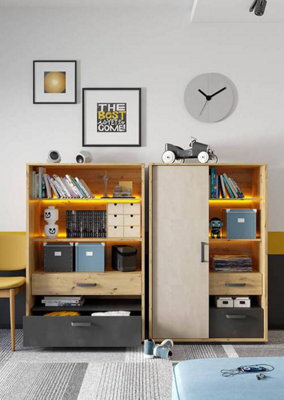 ABC Ben Bookcase With Led / Illuminate Your Space In Style by B&Q ...