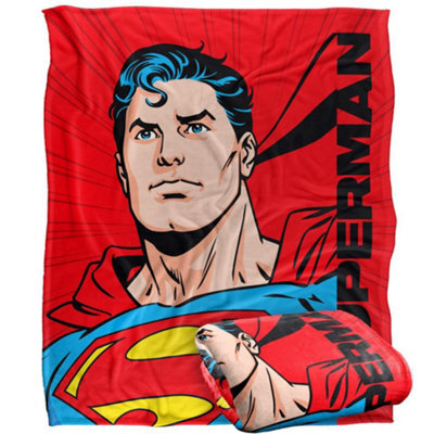DC comics Superman Poses Blanket Multicoloured (One Size) by B&Q ...