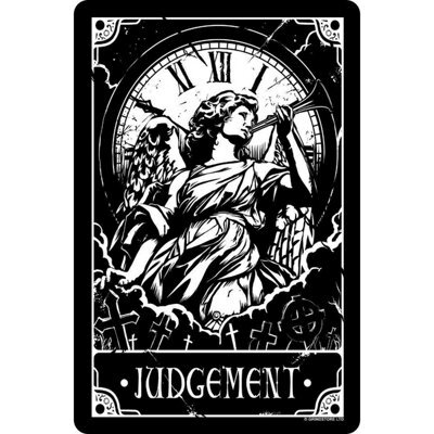 Deadly Tarot Judgement Plaque Black/white (One Size) by B&Q | ufurnish.com
