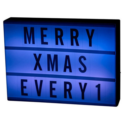 Urbn-Living Urbnliving 30Cm Width A4 Led Light Up Message Board Word ...