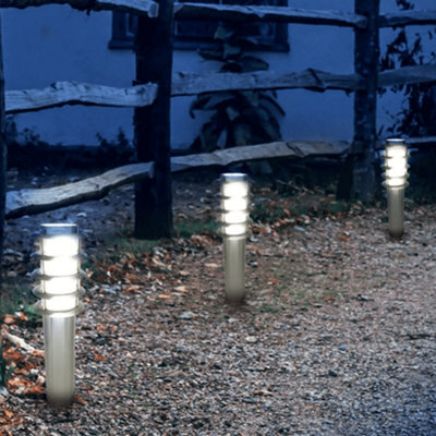 Hispec Outdoor Led Bollard Light: Stainless Steel Exterior Lighting For ...