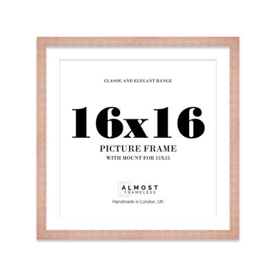 "16X16"" Bronze Picture Frame - 16X16"" Square Frame With 15X15"" Mount ...