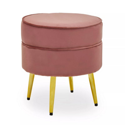 Premier Housewares Interiors By Premier Stylish Dusty Pink Velvet Gold ...