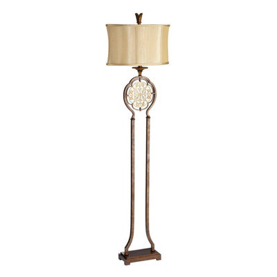 Elegant British Bronze Floor Lamp With Led Bulb E27 60W by B&Q ...