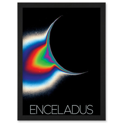 Artery8 Nasa Our Solar System Enceladus Saturn's Moon Colorized Wall ...