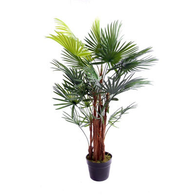 Best Artificial 3Ft - 90Cm Spider Finger Palm Tree by B&Q | ufurnish.com