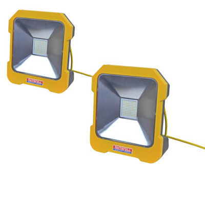 Faithfull Fppsltl20L Smd Led 110V Task Light Power Take-Off Twin Pack ...