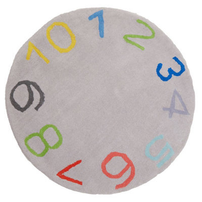 Orsina Premier Kids Kids Round Number Rug by B&Q | ufurnish.com
