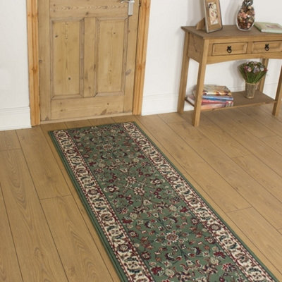 Persian Green Hall Runner Carpet Runner Rug by B&Q | ufurnish.com