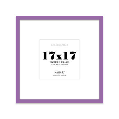 "17X17"" Purple Picture Frame - 17X17"" Square Frame With 13X13"" Mount ...