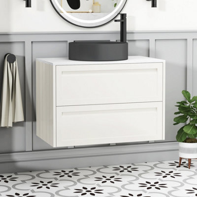 Royal Bathrooms Royal Bathroom Elmore 800mm Classic White Wall Mounted ...