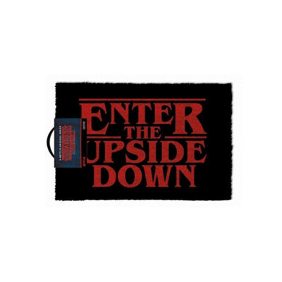 Stranger Things Enter The Upside Down Door Mat Black/red (One Size) by ...