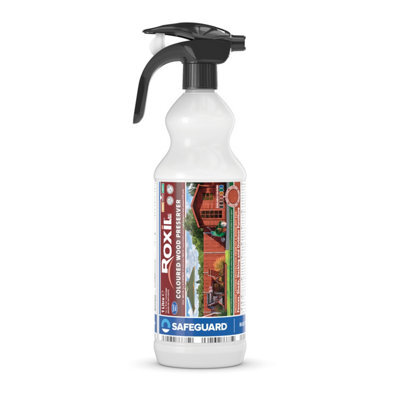 Roxil Wood Stain Preserver (1L Spray Red Cedar) - 5 Year Protection ...