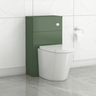 Royal Bathrooms Turin 500mm Matte Green Btw Wc Unit With Cesar Rimless ...