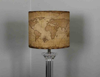Andrew Lee Old Nautical Vintage World Map (Ceiling & Lamp Shade) / 25Cm ...