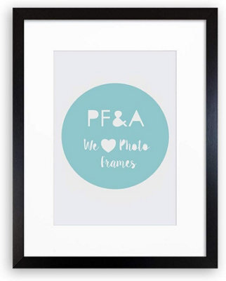 "Photo Frames & Art Pf&a Oxford Black 14X11"" Picture Frame For 10X7 ...