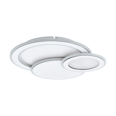 Elegant White Chrome Led Wall Flush Ceiling Light With Adjustable ...