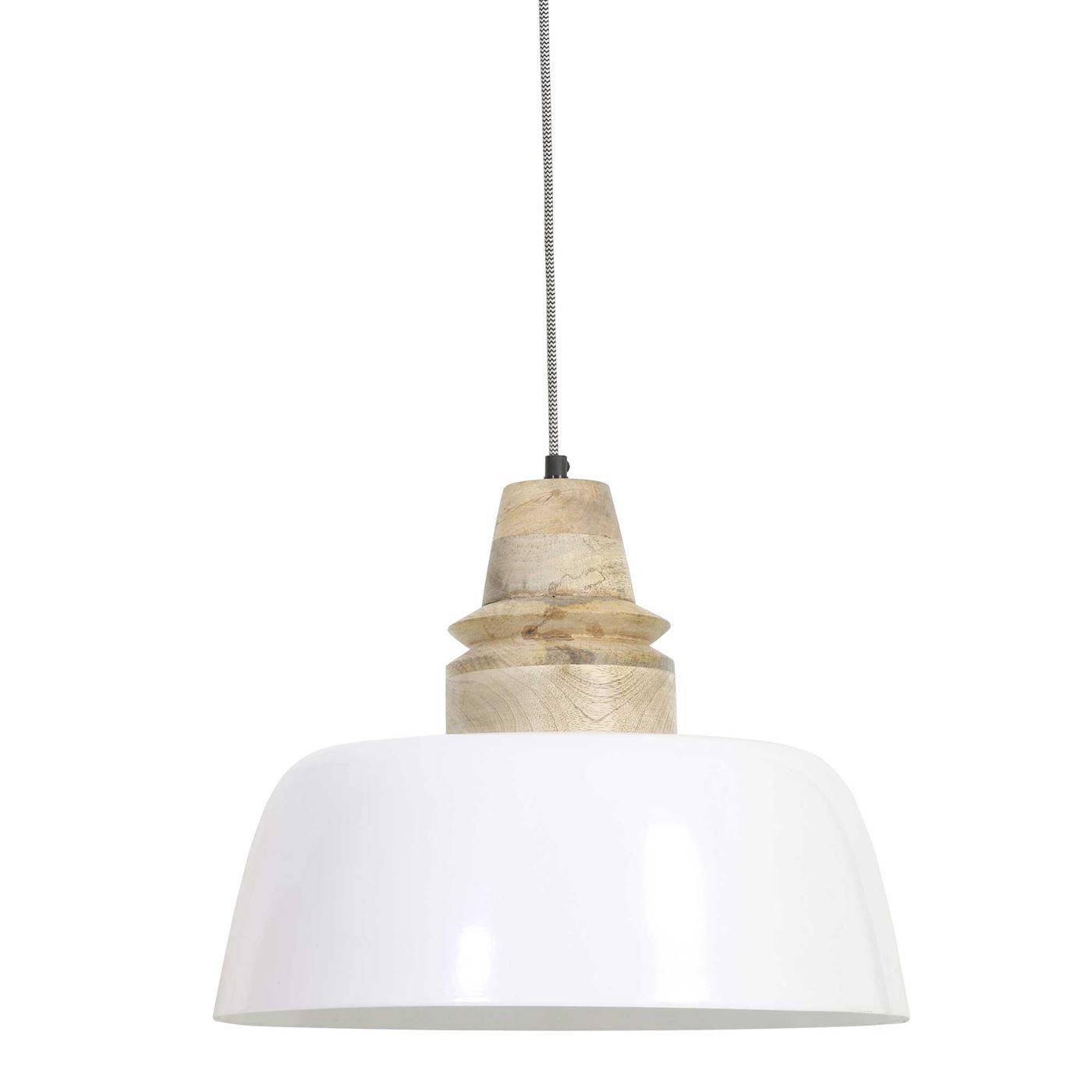 White Wood Top Pendant Light - Barker & Stonehouse by Barker and ...