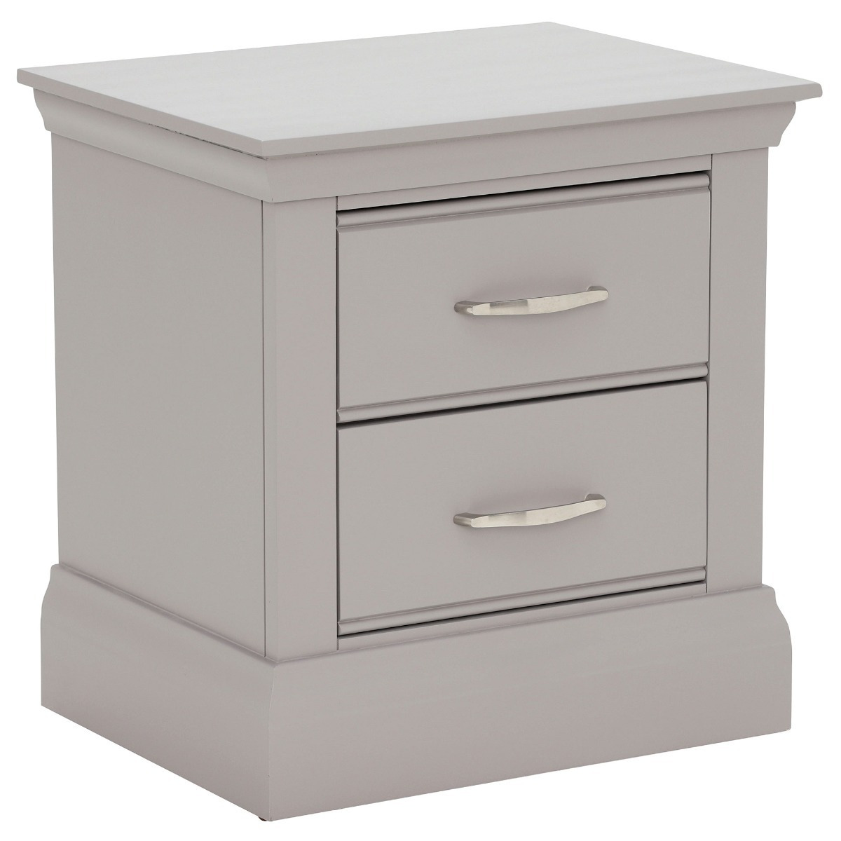 Helmsley Large 2 Drawer Bedside Table, Grey Wood - Barker & Stonehouse ...