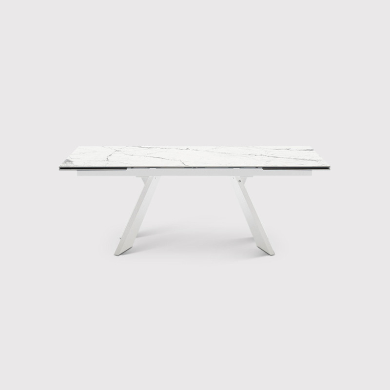 Calligaris Icaro Extending Dining Table 200x100cm, White Ceramic ...