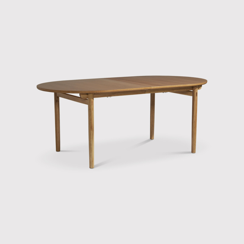 Woodrow Extending Dining Table 190x100cm With Leaf, Neutral - Barker ...