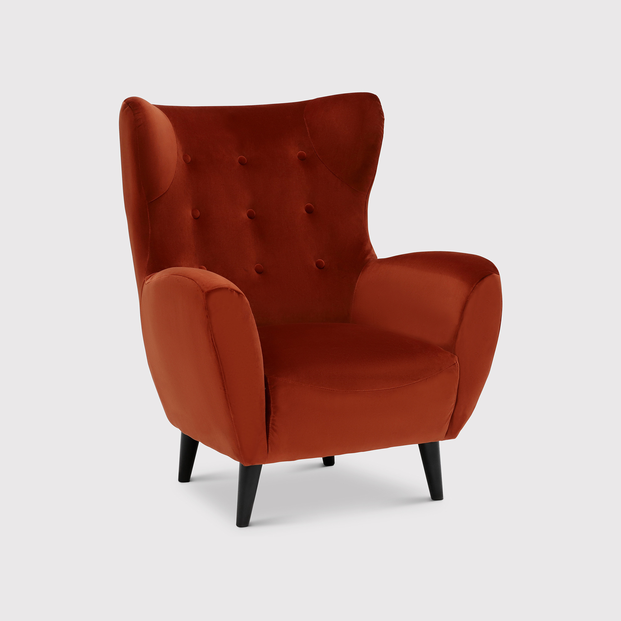 Delon Armchair, Orange Fabric - Barker & Stonehouse by Barker and ...