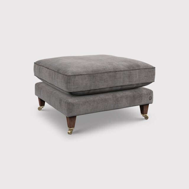 English Heritage Quarry Footstool, Grey Fabric - Barker & Stonehouse by ...