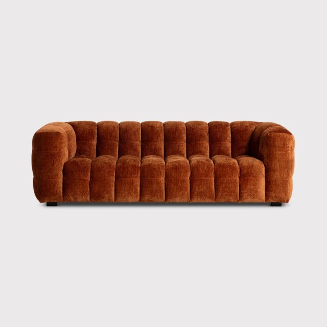 Lenor Textured Fabric Sofa, Orange - Barker & Stonehouse by Barker and ...