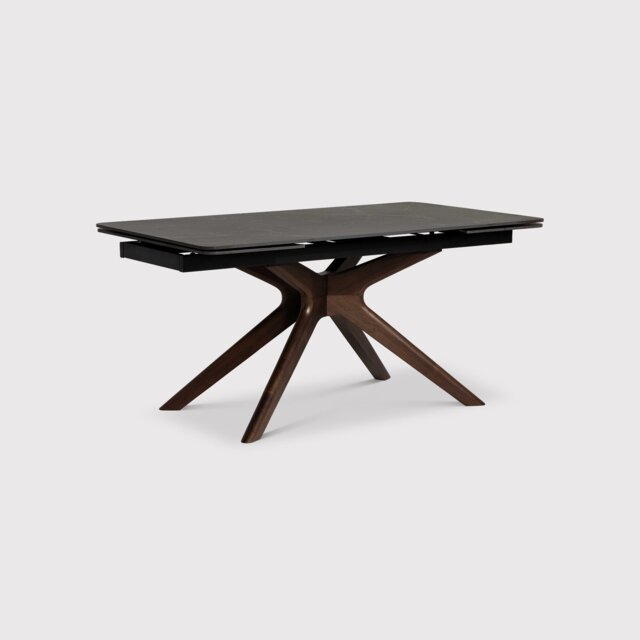 Khuno 160cm Extending Dining Table, Black Ceramic - Barker & Stonehouse ...