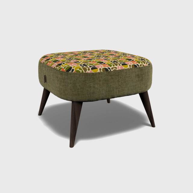 Orla Kiely Leap Footstool, Green Fabric - Barker & Stonehouse by Barker ...