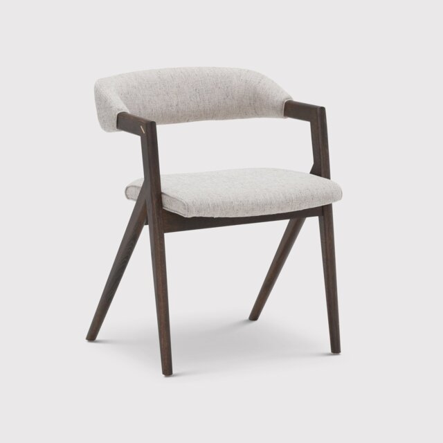 Zora Dining Chair With Arms, White Wood - Barker & Stonehouse by Barker ...