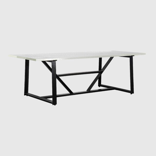 Timothy Oulton Iceberg Dining Table 248cm, Neutral Glass - W248cm ...