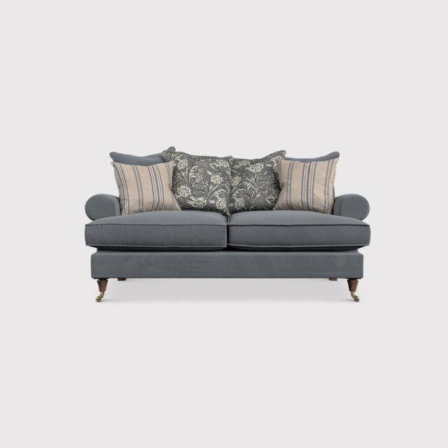 English Heritage Finch Small Sofa Pillow Back, Grey Fabric - Barker & Stonehouse by Barker and ...