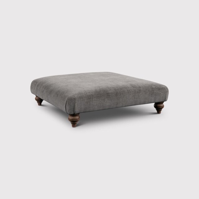 English Heritage Rosa Footstool, Grey Fabric - Barker & Stonehouse by ...