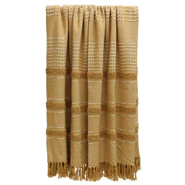 Ochre Woven Throw Fabric - Barker & Stonehouse by Barker and Stonehouse ...