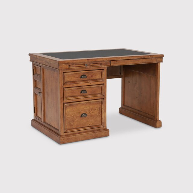 Villiers Single Pedestal Desk, Pine Wood - Barker & Stonehouse by ...
