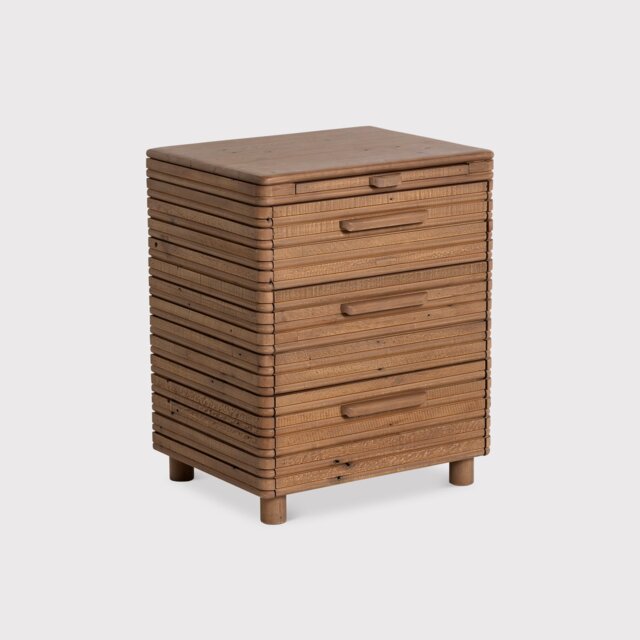 Tamia 3 Drawer Wide Bedside Table, Wood - Barker & Stonehouse by Barker ...