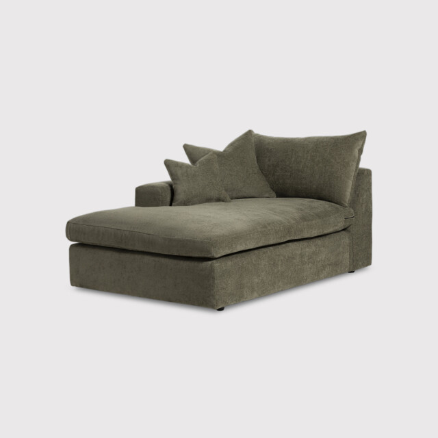 Alaska Chaise with 1 Arm Left, Green Velvet - Barker & Stonehouse by ...