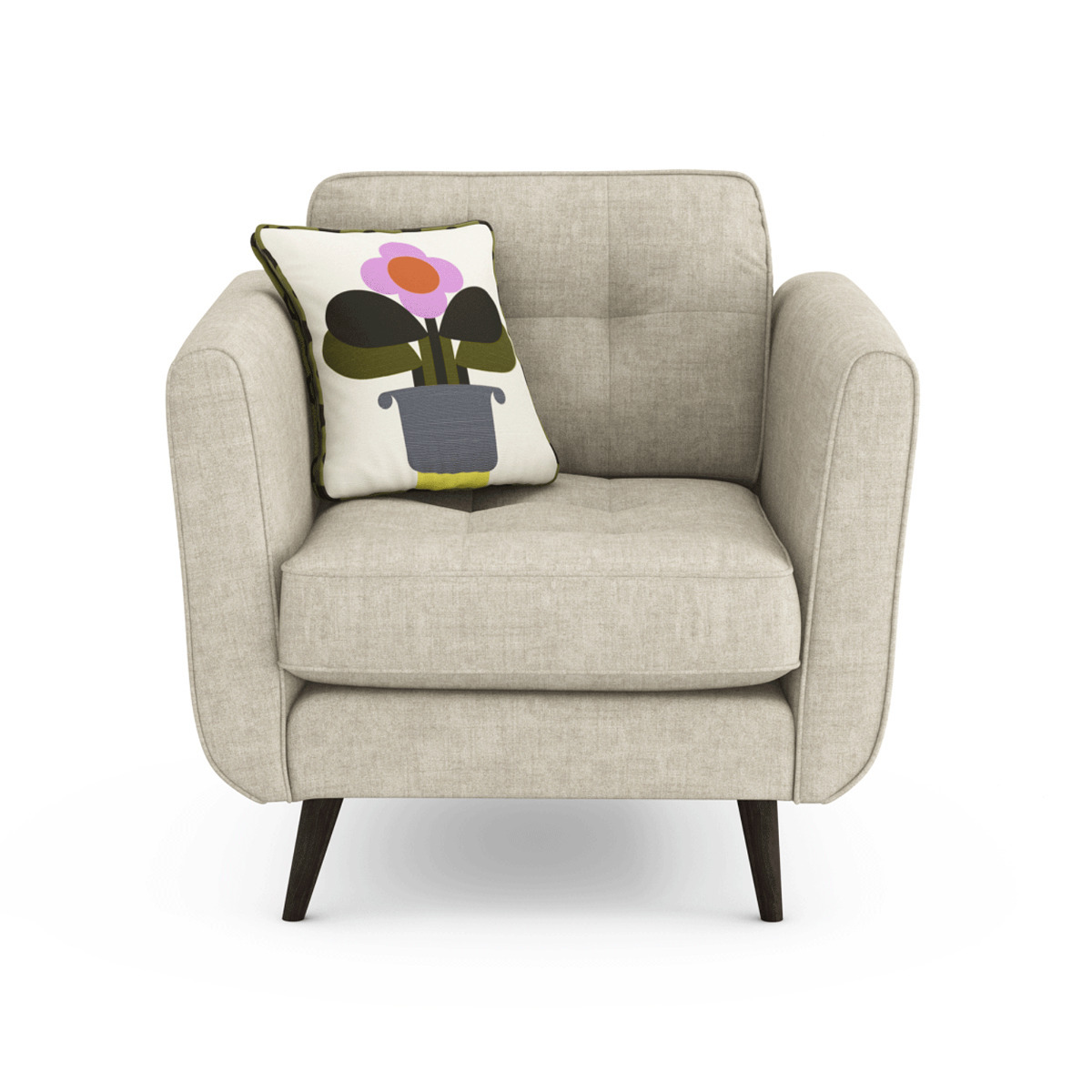 Orla Kiely Ivy Armchair, Green Fabric - Orla Kiely by Barker and ...