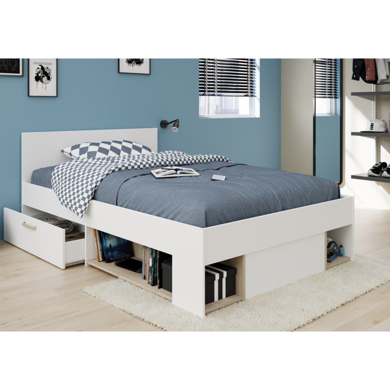Parisot Achille Small Double Storage Bed Frame by Bed Kingdom ...