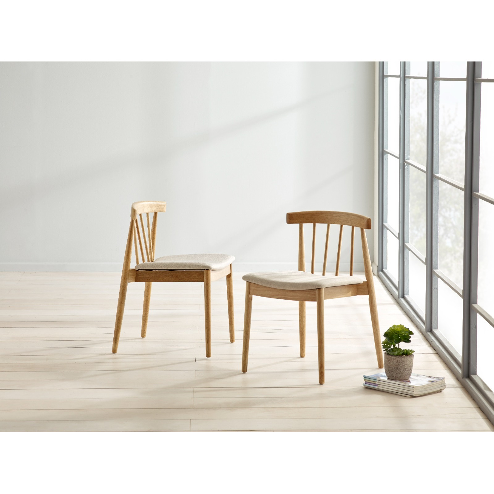 Flair Goran Dining Chair (Pair) Pair by Bed Kingdom | ufurnish.com