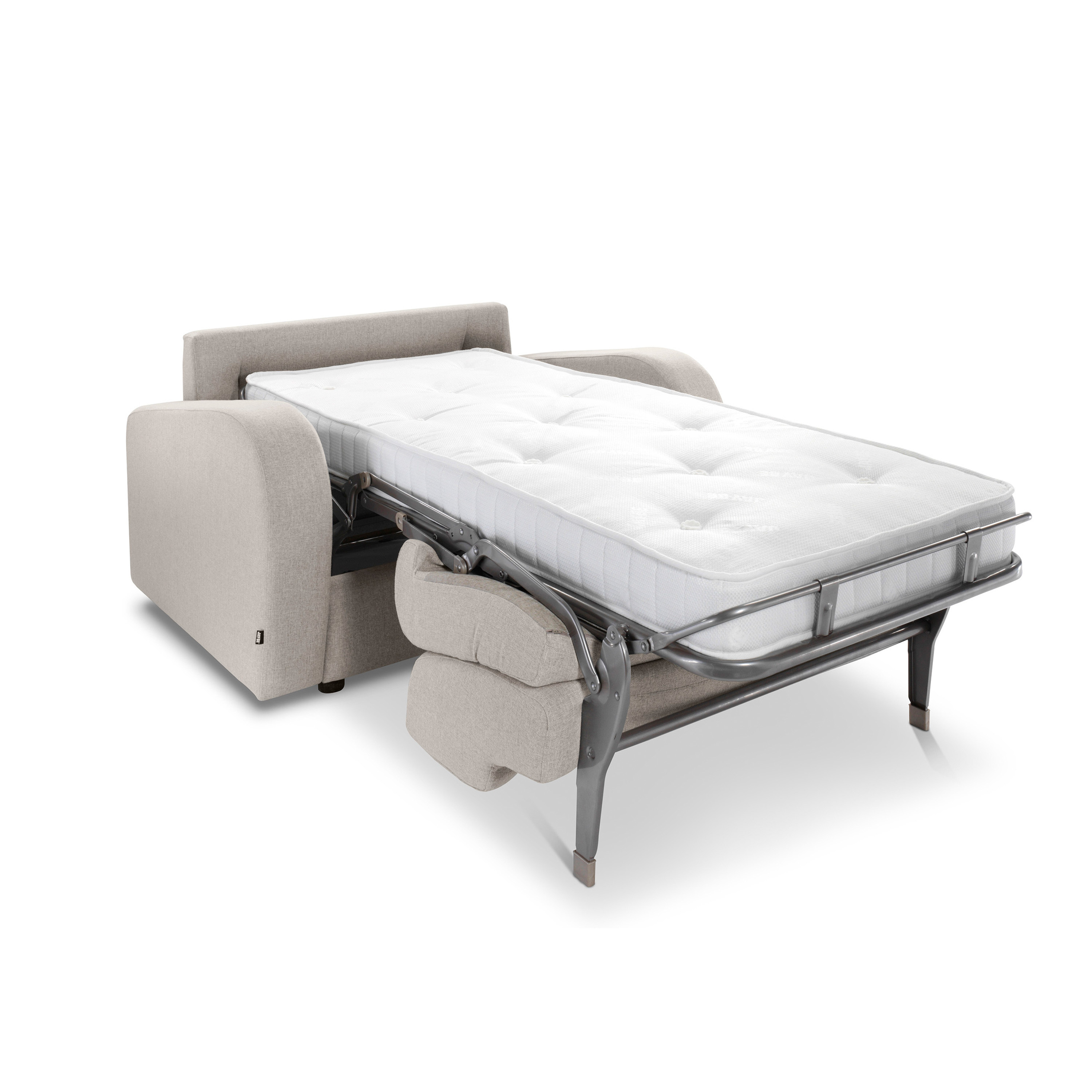 Jay-Be Retro Deep Sprung Sofa Bed Chair Mink by Bed Kingdom | ufurnish.com