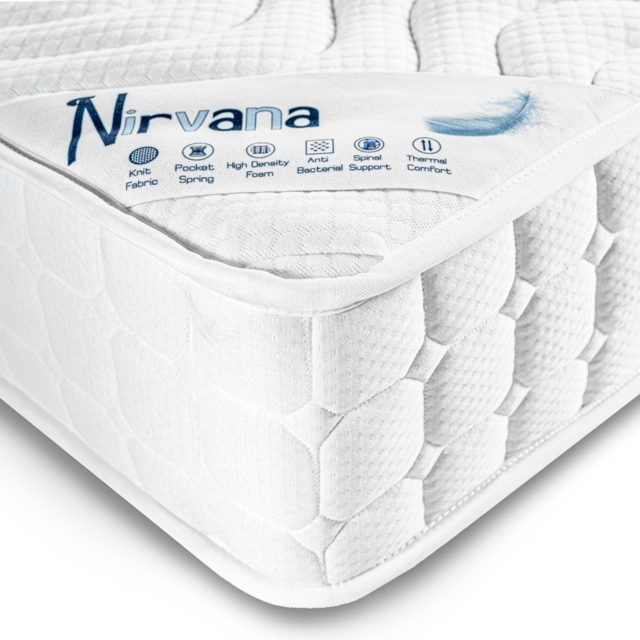 Maxitex Nirvana Pocket Sprung Mattress Single by Bed Kingdom | ufurnish.com